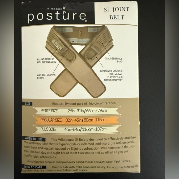 Other | Posture Belt New In Box Back Pain Post Partum Sciatic Nerve ...